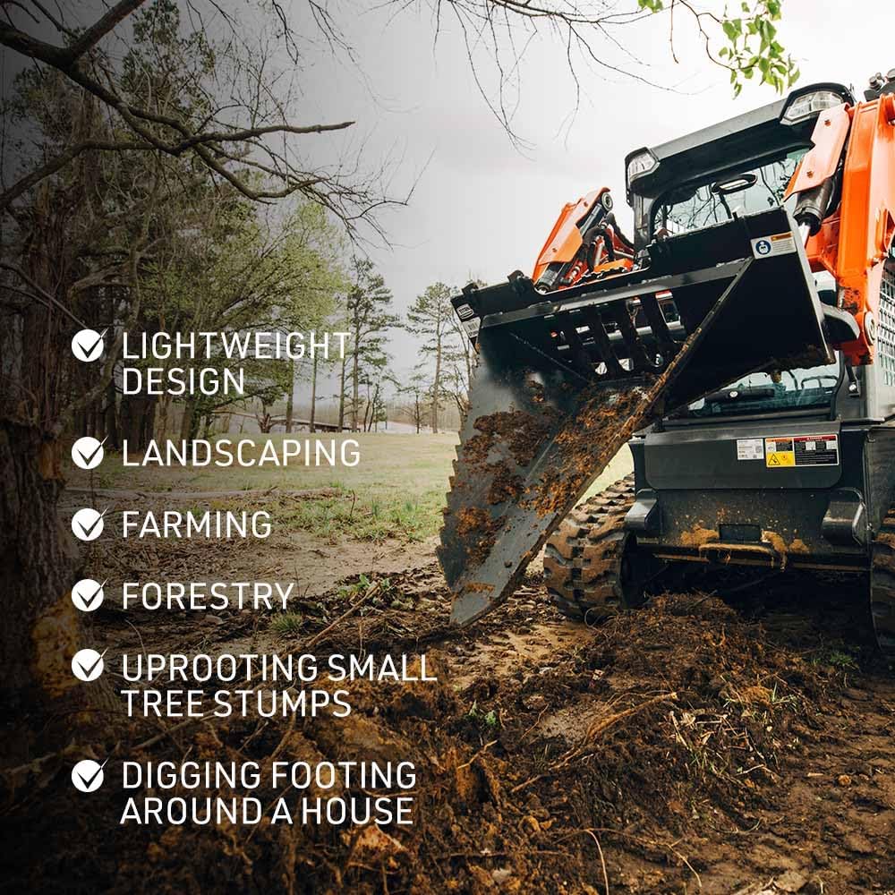 Universal Skid Steer Stump Bucket Tree Scoop - Product - Disability ...