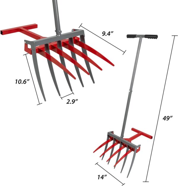 Broad Fork Tool Cultivator Tiller Manual Hand Tiller - Product ...