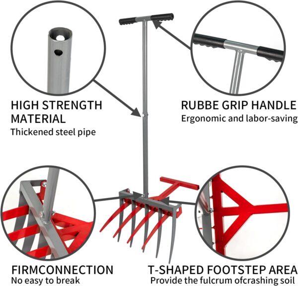 Broad Fork Tool Cultivator Tiller Manual Hand Tiller - Product ...